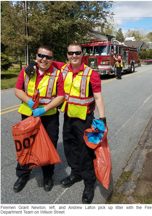 City employees kick off Spring Litter Sweep in Lenoir – Downtown Lenoir