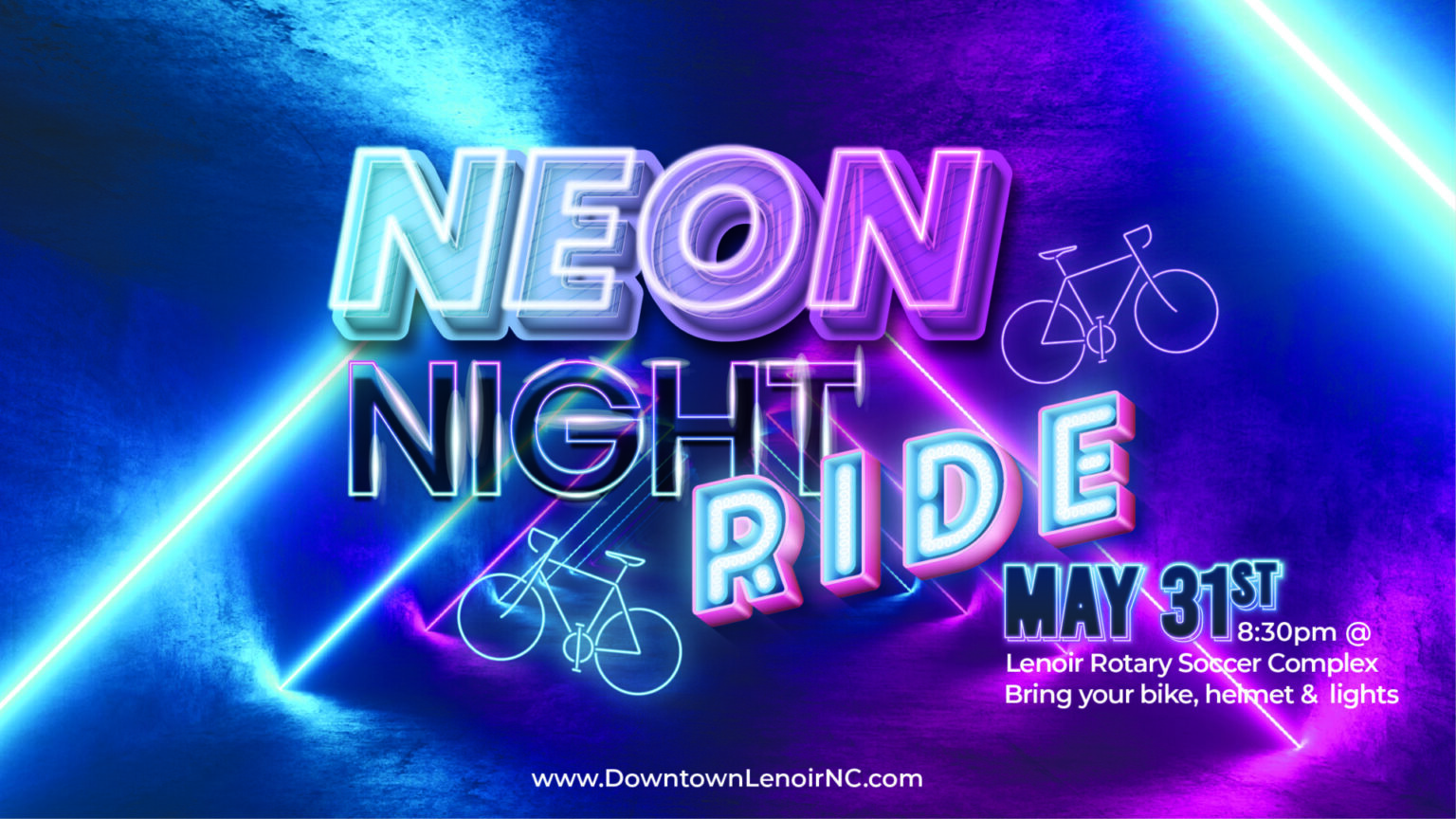 Neon Night Ride – Downtown Lenoir
