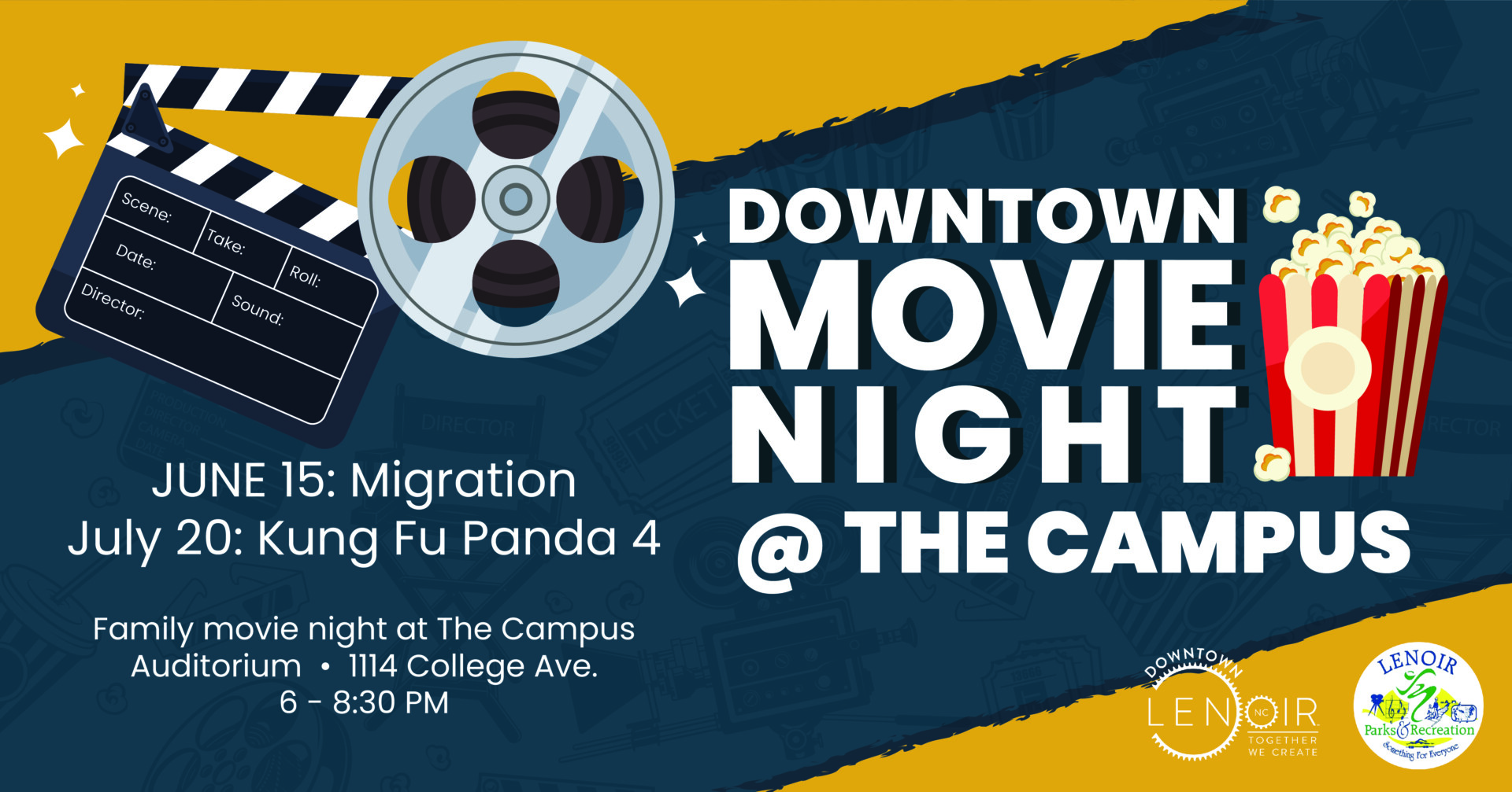 Downtown Movie Nights @ The Campus – Downtown Lenoir